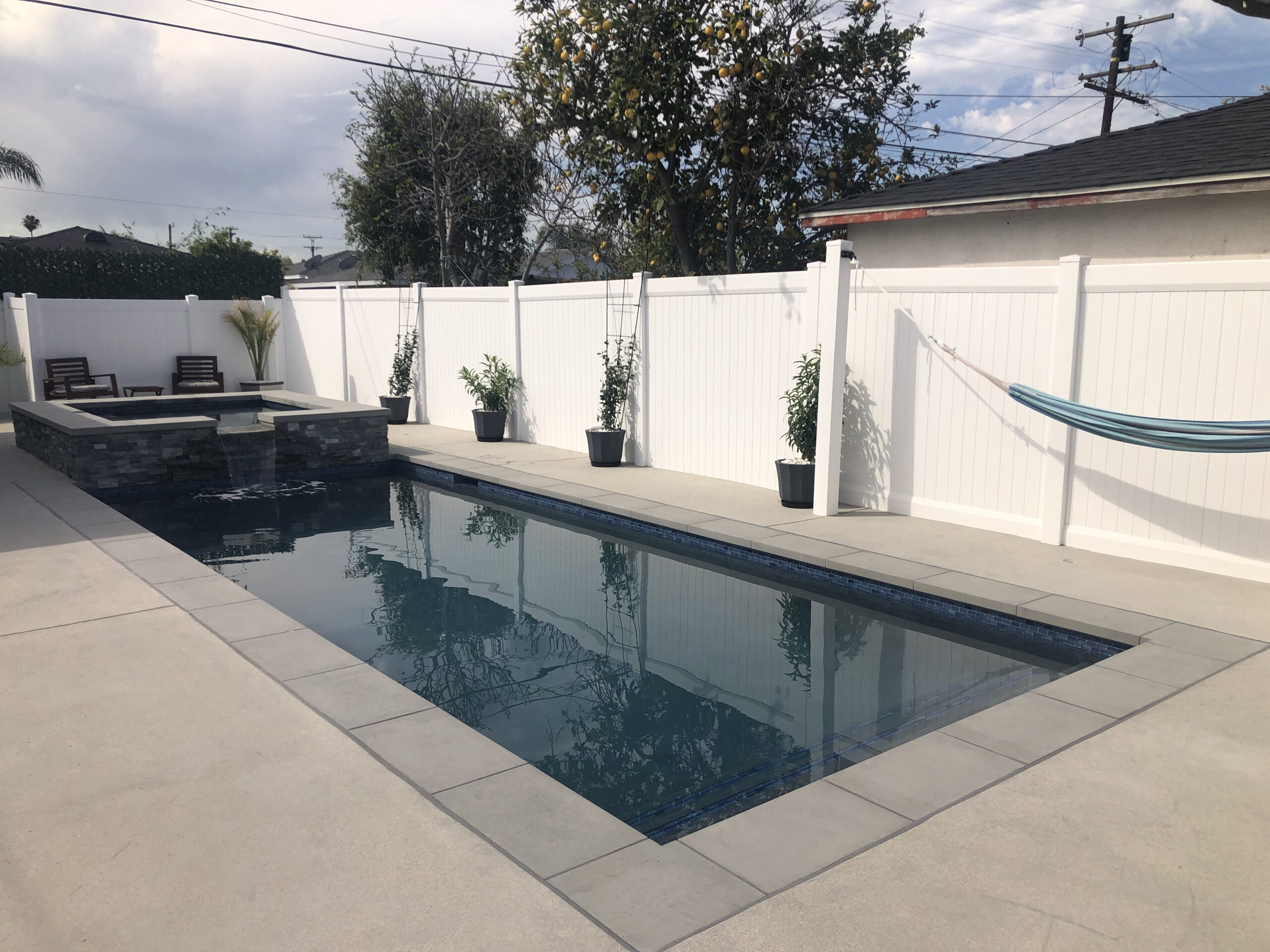 Pool With Raised Spa Design & Construction Company in california