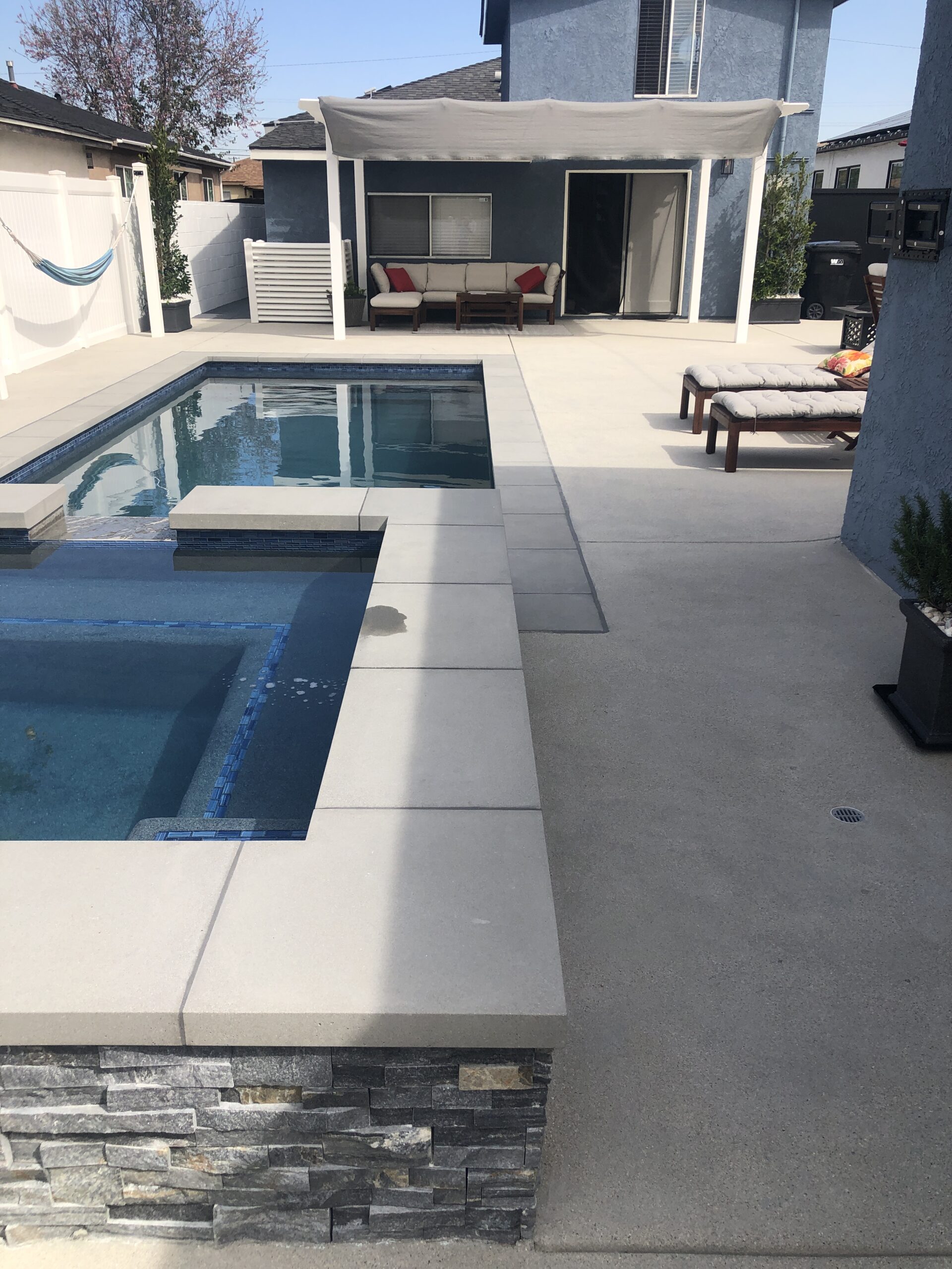 Pool With Raised Spa Design & Construction Company in california